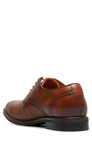 STACY ADAMS Benson Plain Toe Derby - Brandy