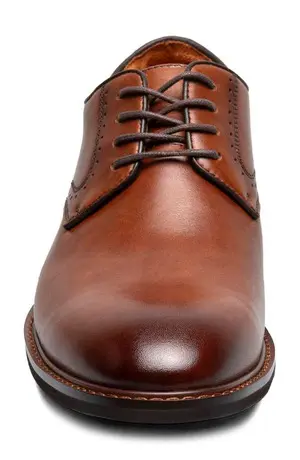 STACY ADAMS Benson Plain Toe Derby - Brandy