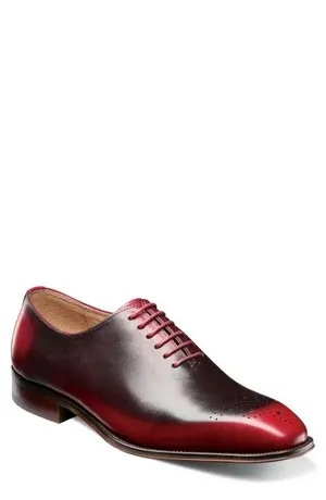 STACY ADAMS Hallquist Embellished Toe Wholecut Shoe - Red