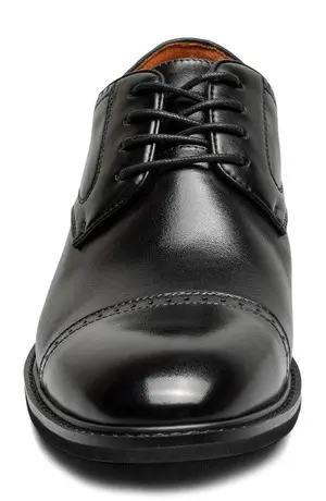 STACY ADAMS Bailey Cap Toe Derby - Black