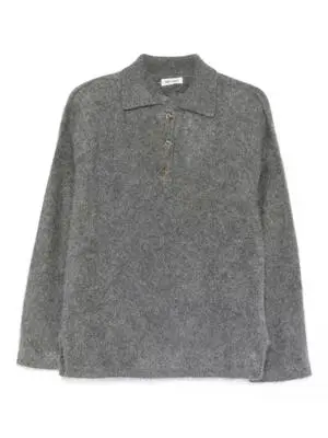 Soft Goat Brushed Knit Polo Shirt