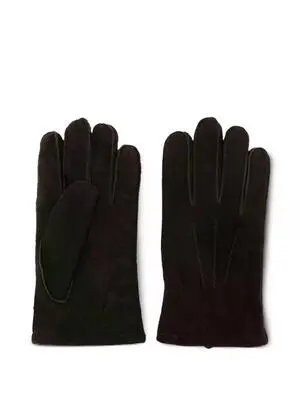 N.peal Suede Gloves - Brown