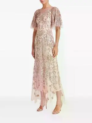 TEMPERLEY LONDON Genevieve Embellished Flared Hem Dress