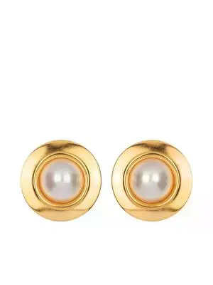 JENNIFER BEHR Alva Pearl-plated Stud Earrings - Silver