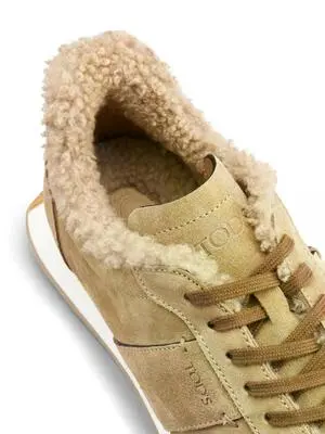 TOD'S Sportivo Active Suede Trainers - Neutrals