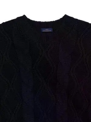 Paul & Shark Merino Wool Cable Knit Sweater - Black