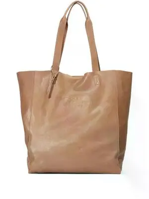 OSKLEN Debossed-logo Leather Tote