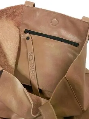 OSKLEN Debossed-logo Leather Tote