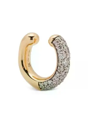 UNIFORM OBJECT 18kt Shard Pavé Ear Cuff - Gold