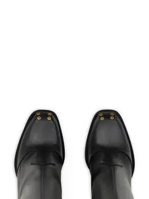 Etro 105mm Sculpted-heel Studded Boots - Black