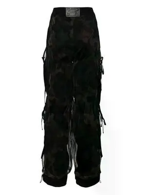 Andersson Bell Camouflage Mesh Layered Trousers
