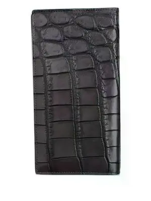 Brioni Crocodile-embossed Leather Wallet