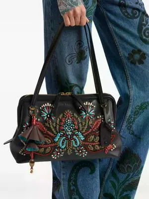 Etro Flower-motif Leather Charm