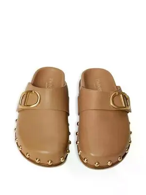 TWINSET Oval-t Studded Mules
