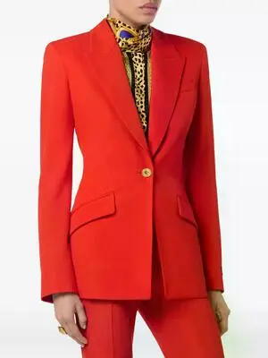 Versace Single-button Virgin Wool Blazer