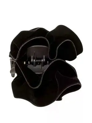 JENNIFER BEHR Velvet Ruffled Jaw Clip