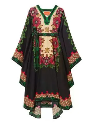 La DoubleJ Floral-print Asymmetric Dress - Red
