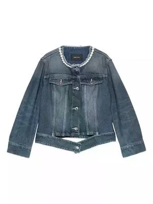 Simone Rocha Pearl-embellished Denim Jacket