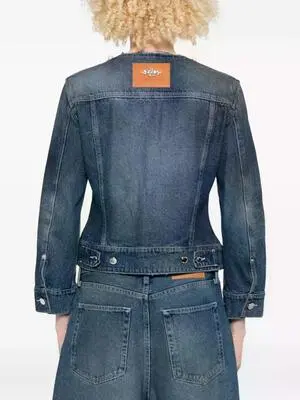 Simone Rocha Pearl-embellished Denim Jacket