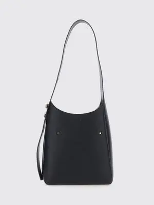 Tory Burch Romy Grained Leather Hobo Bag With Engraved Double T Logo