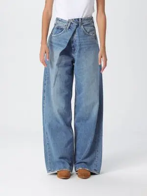 AGOLDE Vana Fold Wide-leg Jeans - Blue
