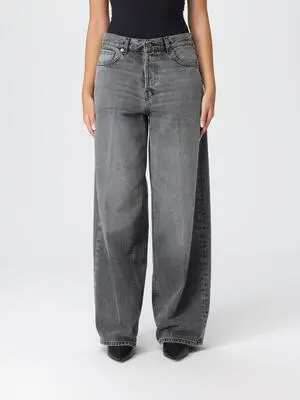 HAIKURE Wash Wide Leg Jeans - Grey