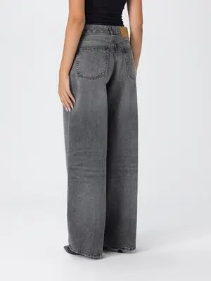 HAIKURE Wash Wide Leg Jeans - Grey