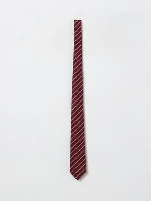 Emporio Armani Striped Neck Tie Cherry