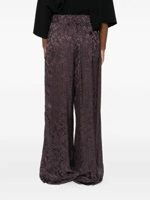 Dries Van Noten Pila Cotton Trousers - Brown