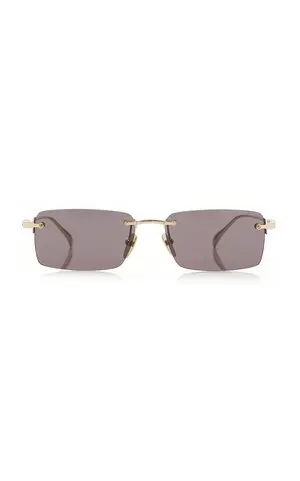 Gucci Square-frame Metal Sunglasses - Grey