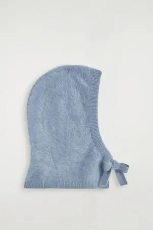Cos Brushed Cashmere Hood - Blue