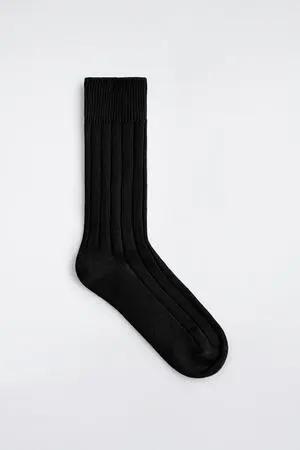 Ribbed Socks For Men