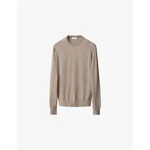 Eton Crewneck Wool Jumper - Beige