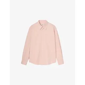 Sandro Striped Relaxed-fit Cotton Shirt - Baby Pink