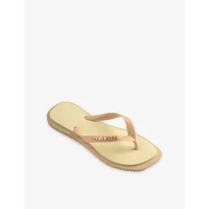 Havaianas Slim Square Rubber Flip-flops - Golden