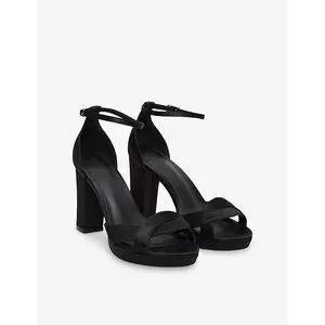 PHASE EIGHT Crossover-strap Satin Heeled Sandals