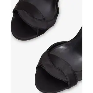 PHASE EIGHT Crossover-strap Satin Heeled Sandals