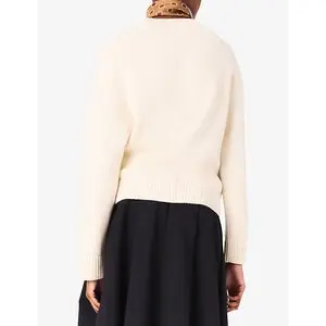 Maje Amour Round-neck Wool-blend Jumper