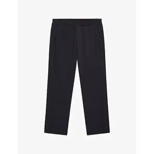 BOSS Jacquard-pattern Elasticated-waist Jersey Jogging Bottoms