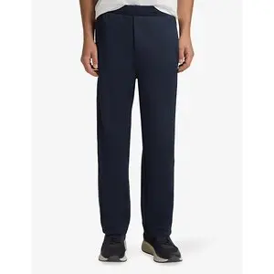 BOSS Jacquard-pattern Elasticated-waist Jersey Jogging Bottoms