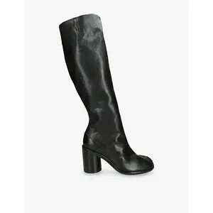 MAISON MARGIELA Tabi Leather Heeled Knee-high Boots