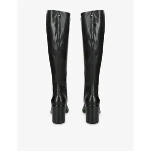 MAISON MARGIELA Tabi Leather Heeled Knee-high Boots