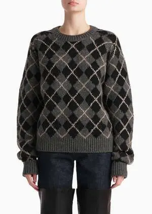 Khaite Pratt Cashmere Pullover - Stone Multi