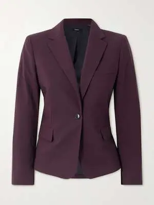 Theory Wool-blend Blazer - Plum