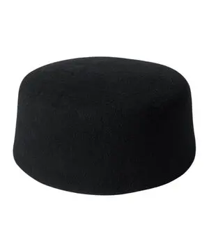 GIGI BURRIS MILLINERY Lauren Wool-Felt Cap Black