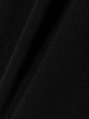 Balmain Hooded Open-back Draped Jersey Bodysuit - Black