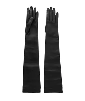 TOM FORD Elbow-length Leather Gloves - Black