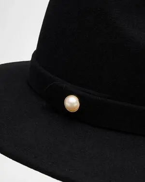 Eugenia Kim Nayla Wool Felt Fedora - Black