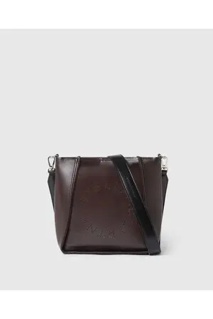 Stella McCartney Logo Square Crossbody Bag - Black
