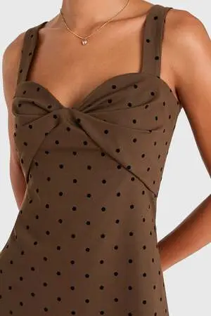 Amanda Uprichard Soho Polka Dot Romper